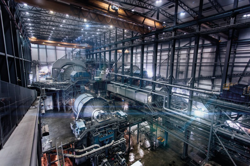 copper and gold mining process