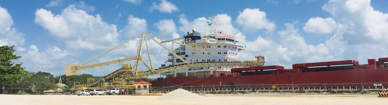 TAKRAF Shiploader in Playa del Carmen, Mexico - Mineral Processing