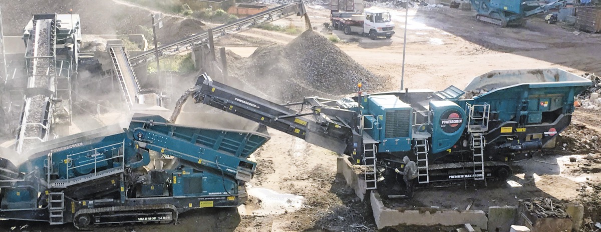 Powerscreen Premiertrak R 400X premières in Lübeck - Mineral Processing