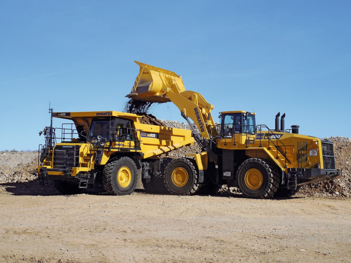 KOMATSU EUROPE: new HD465-8 and HD605-8 rigid dump trucks - Mineral ...