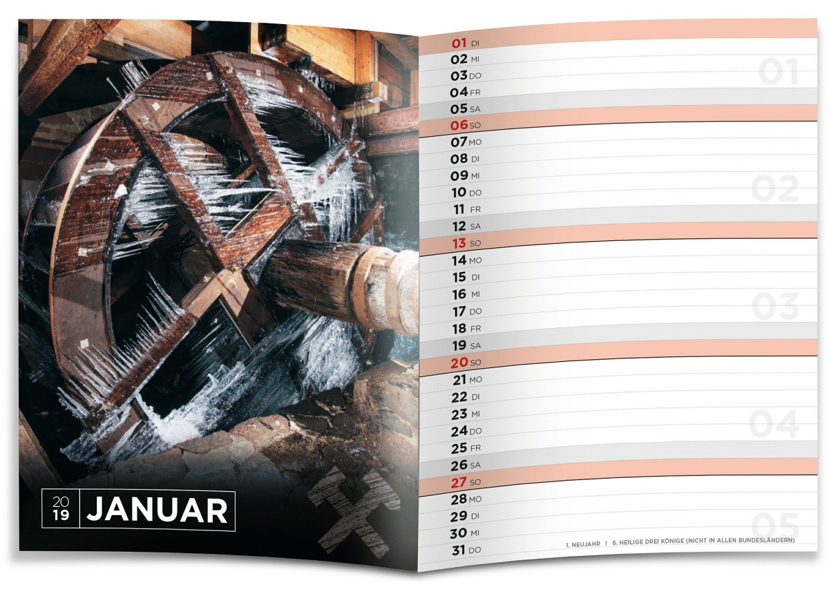 Glück auf![1] – Large-format mining calendar for 2019 - Mineral Processing