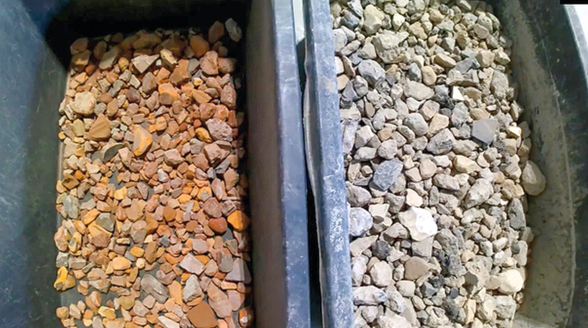 New freefall sorting installation for sorting waste materials - Mineral ...