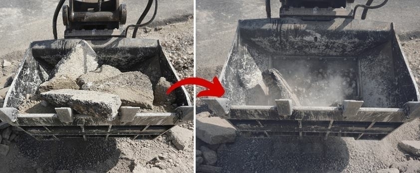 Asphalt granulator buckets – asphalt crushing and recycling waste ...