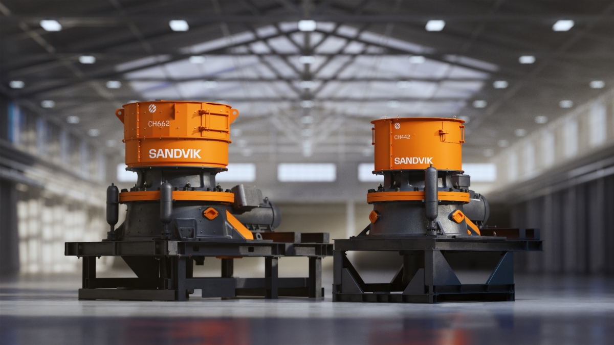 Sandvik launched the new CH442 and CH662 cone crushers at CONEXPO-CON ...
